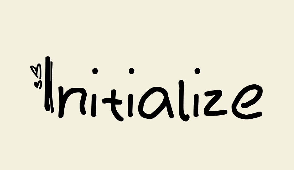 Initialized free font