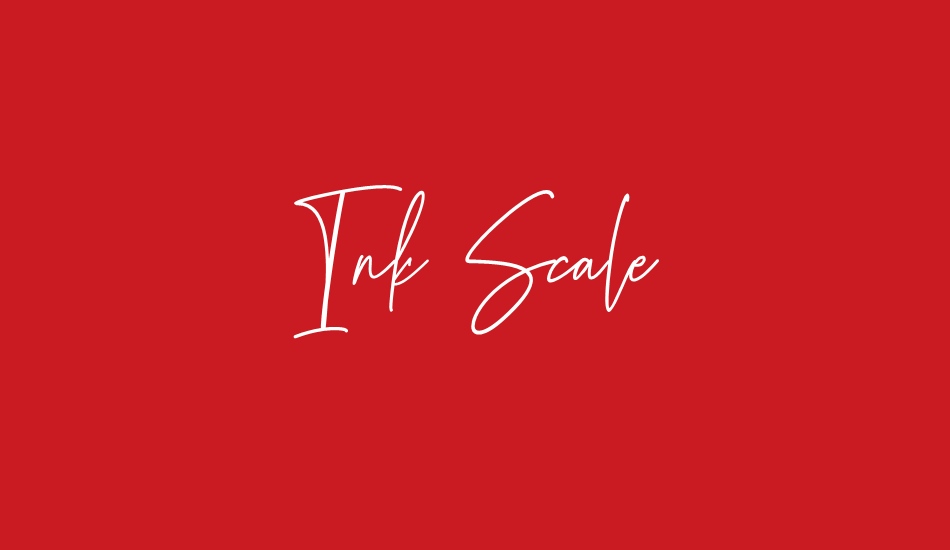 Ink Scale free font