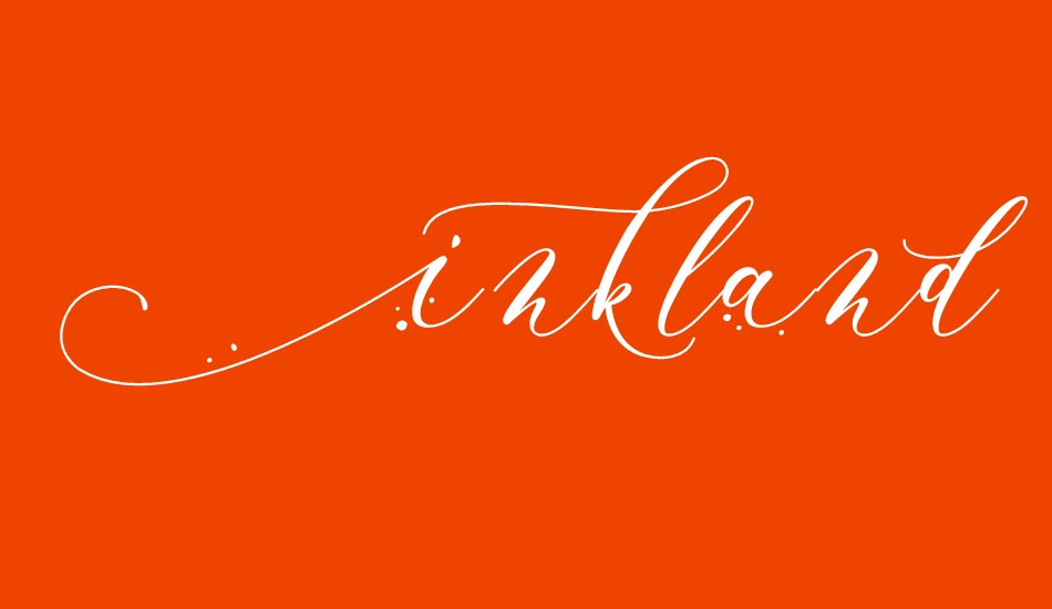Inkland free font