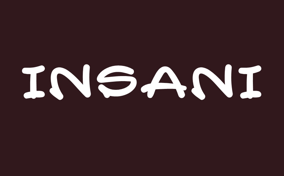 Insanity free font