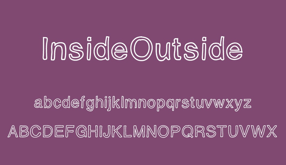 Inside Outside free font