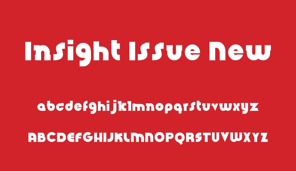Insight Issue New free font