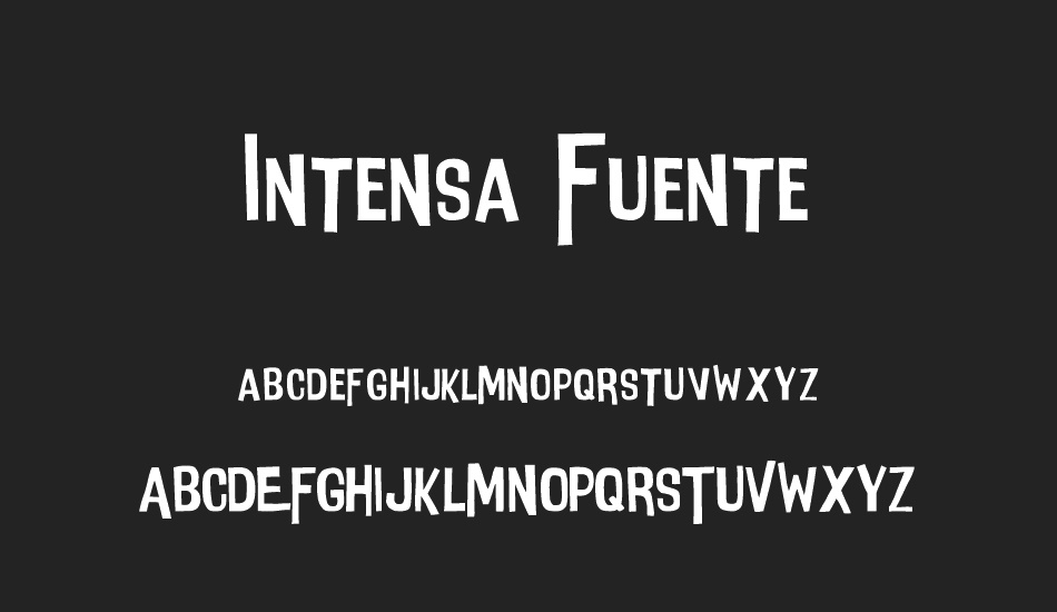 Intensa Fuente free font