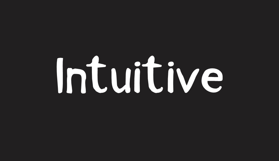 Intuitive free font