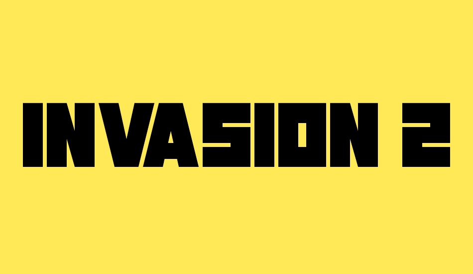 Invasion 2028 free font