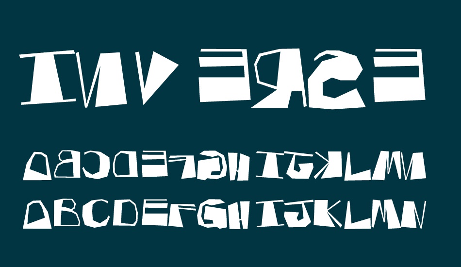 Inversed Script free font