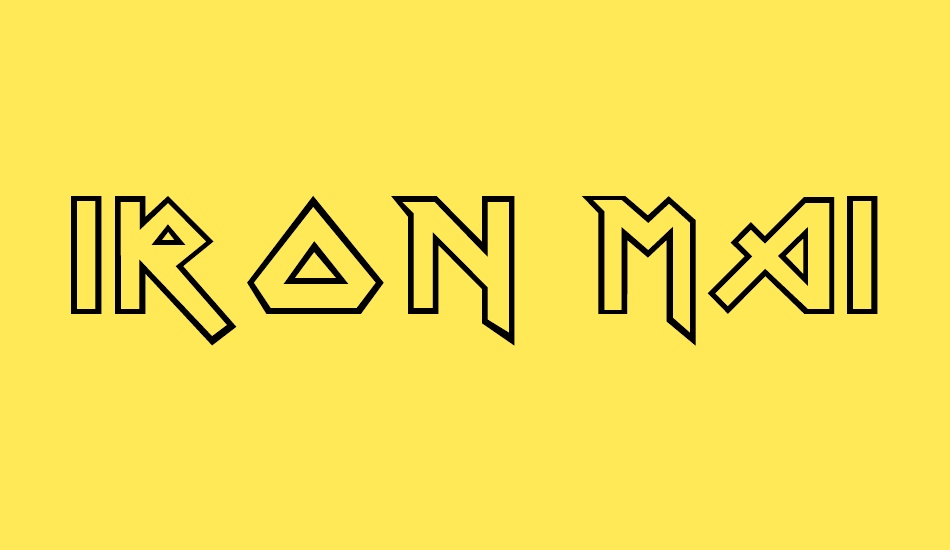 Iron Maiden free font
