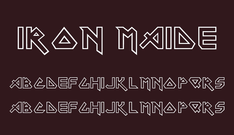 Iron Maiden free font