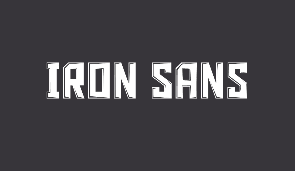 Iron Sans free font