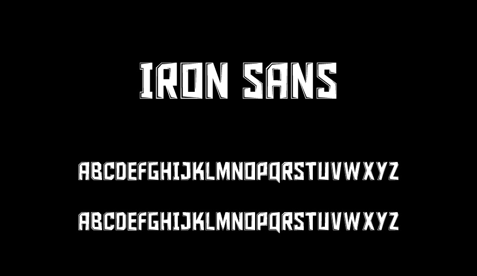 Iron Sans free font
