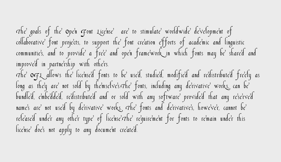 Italian Cursive free font