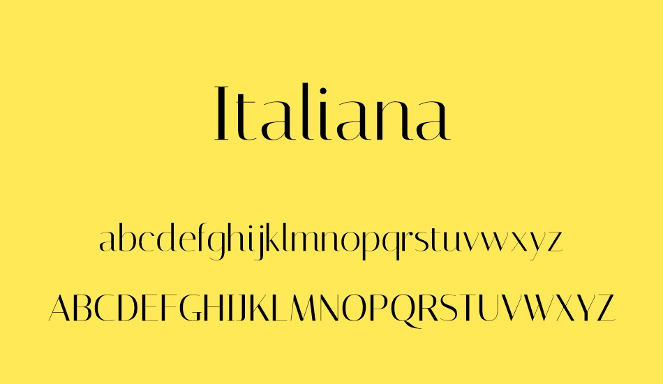 Italiana free font