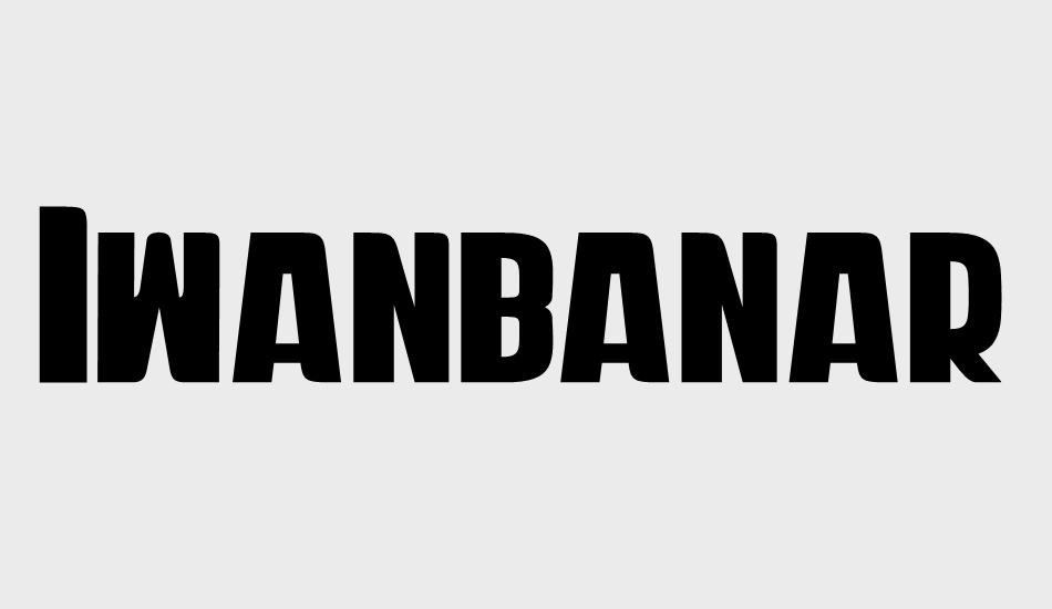Iwanbanaran Weight free font