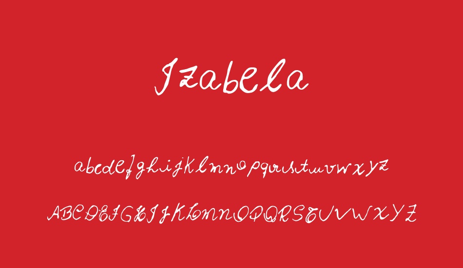 Izabela free font