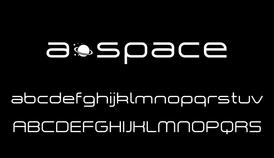 a•space Font Family free font