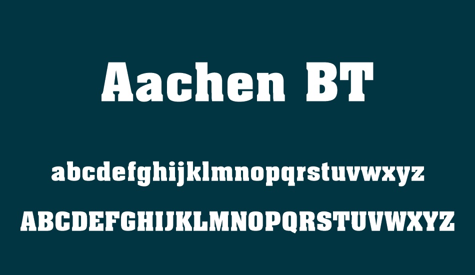 Aachen BT free font