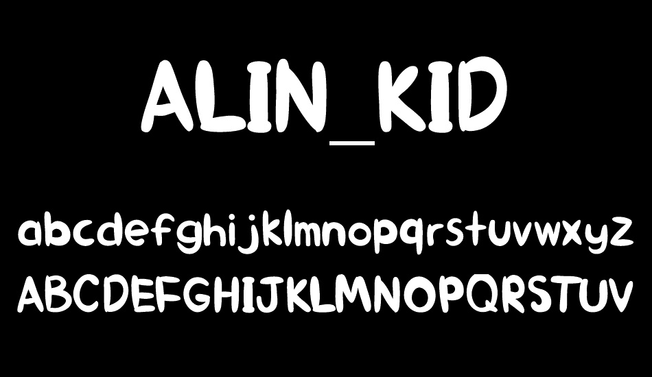 Alin Kid free font
