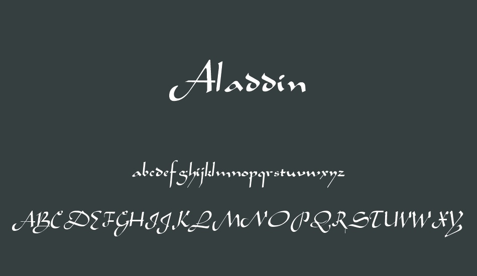 Aladdin free font