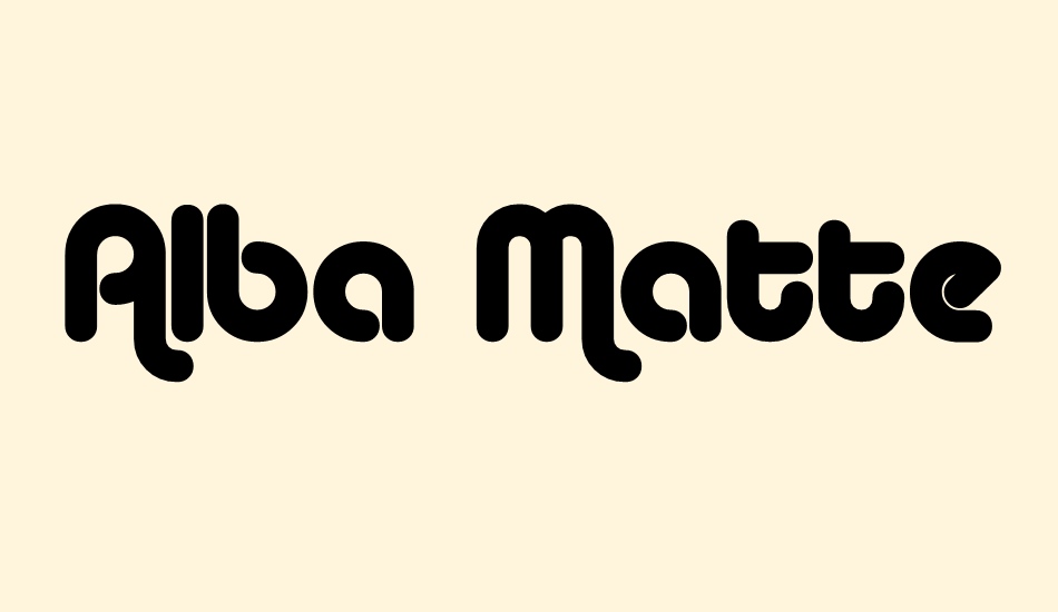 ALBA BOLD free font