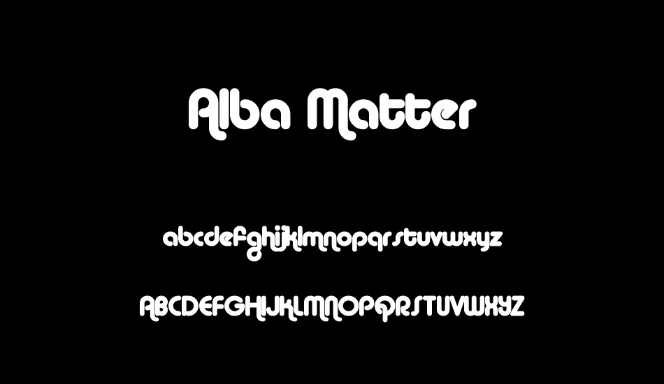 ALBA BOLD free font