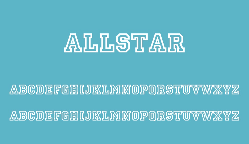 Allstar free font