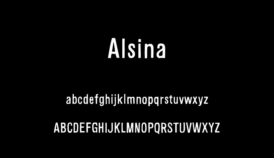 Alsina free font