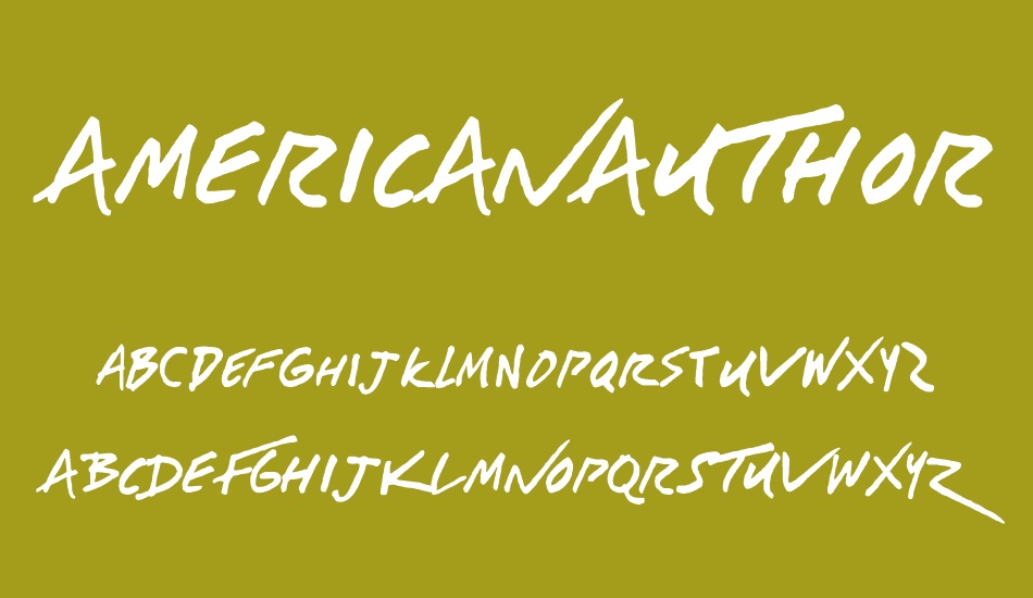 American Authors free font