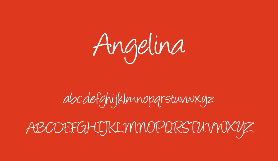 Angelina free font