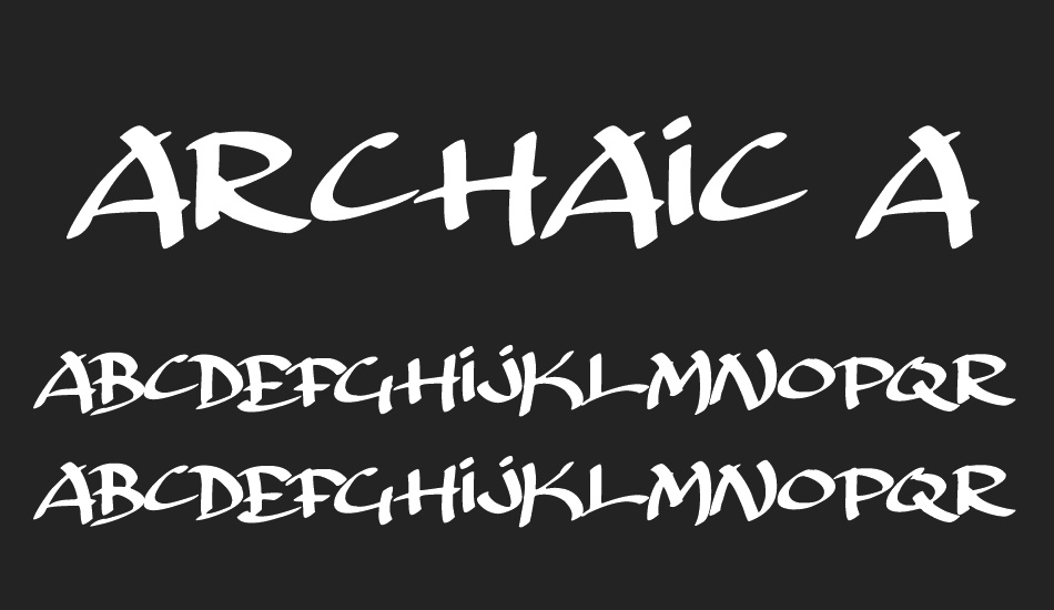 Archaic Asian Inks free font