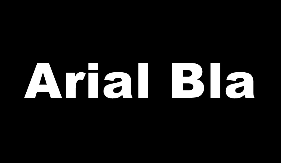 Arial Black free font