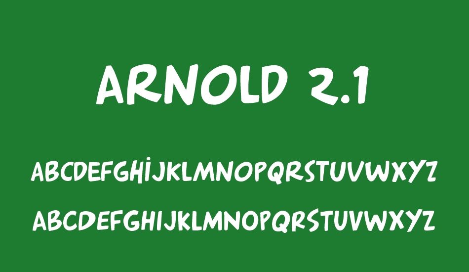 Arnold 2.1 free font