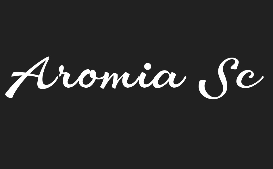 Aromia Script free font
