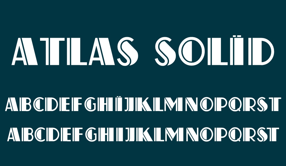 Atlas Solid free font