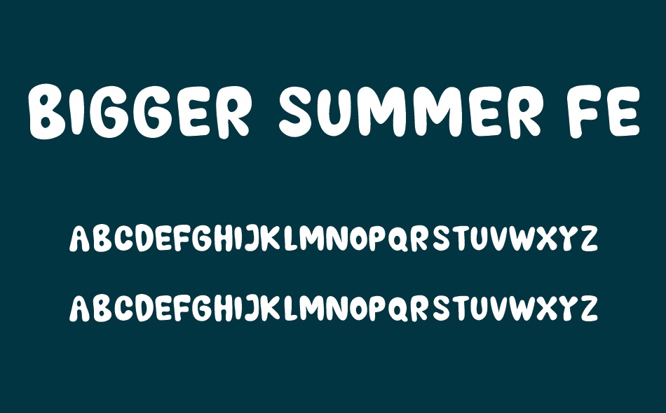 Bigger Summer Fest free font