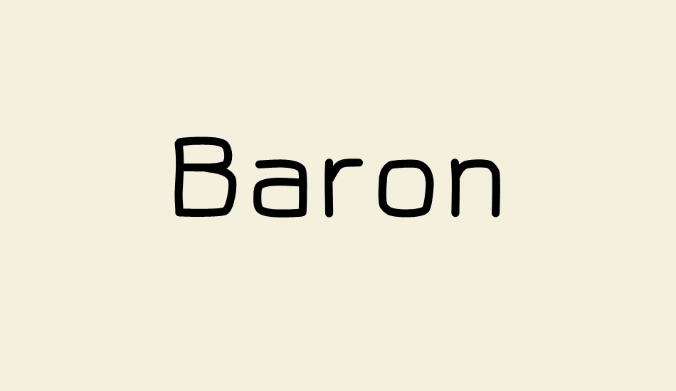 Baron free font