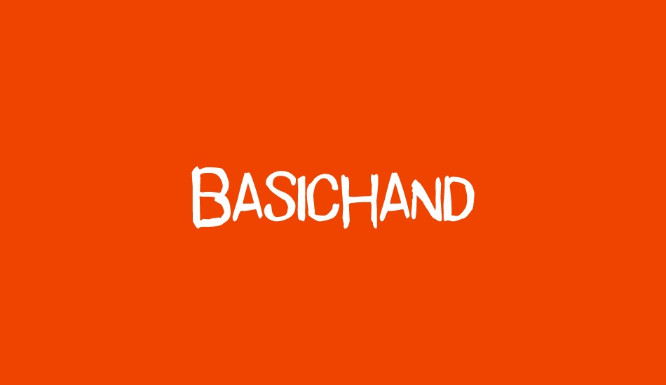 Basic Hand Free Font Basic Hand Free Font