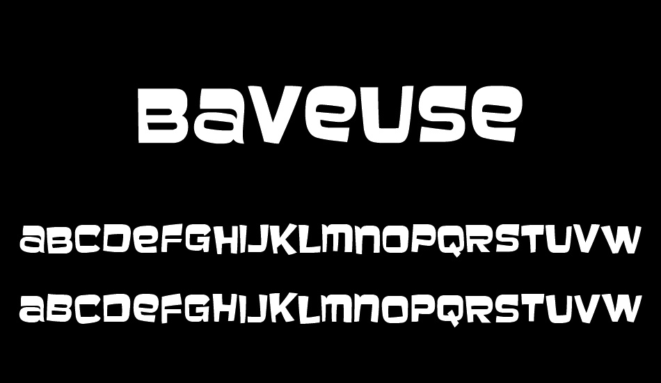 Baveuse Font Family free font