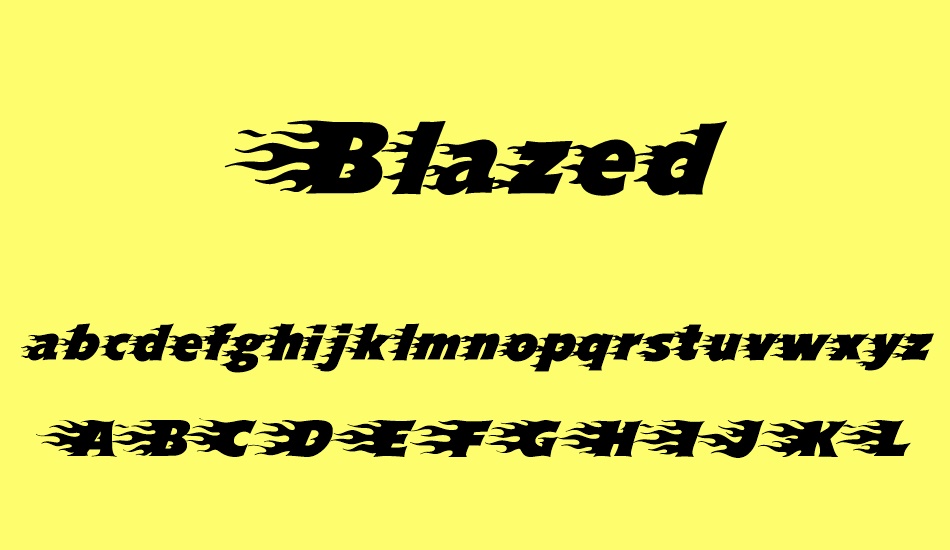 Blazed free font