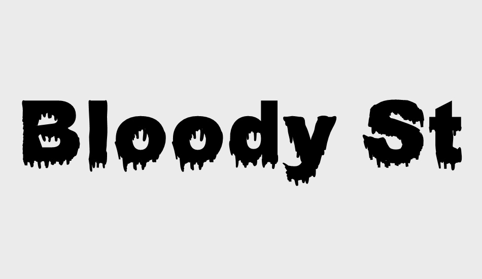 Bloody Stump free font