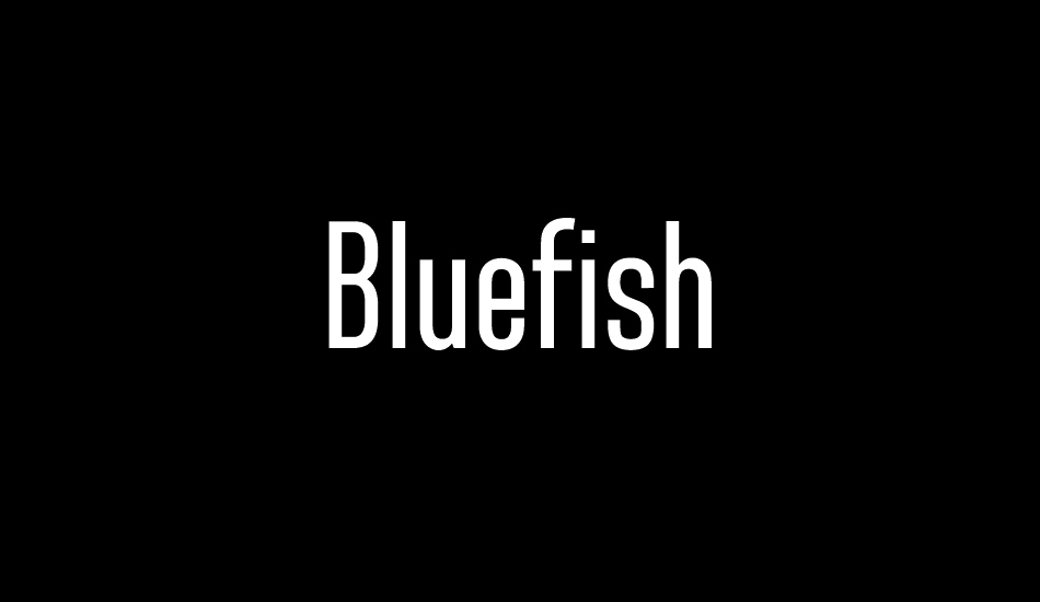 Bluefish free font