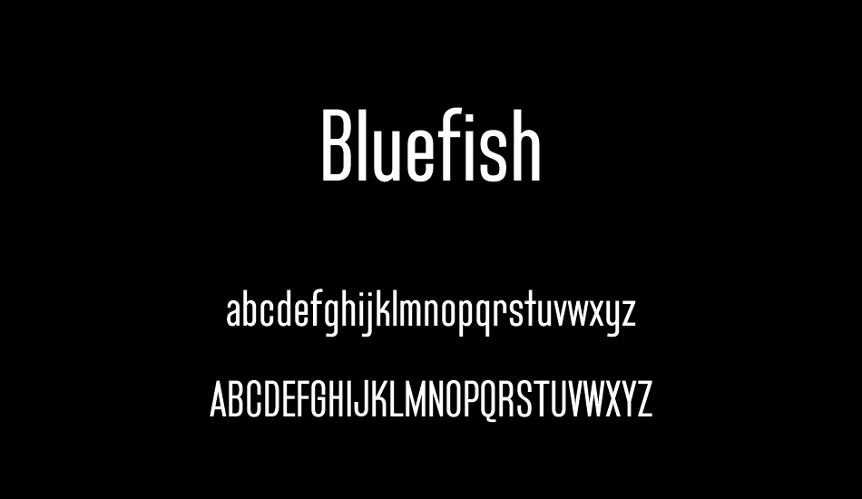 Bluefish free font