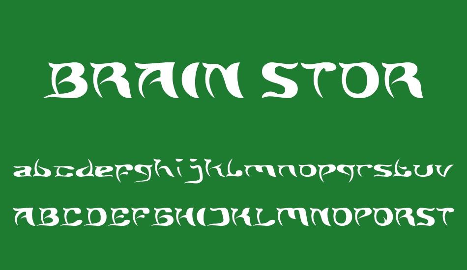 Brain Storm free font