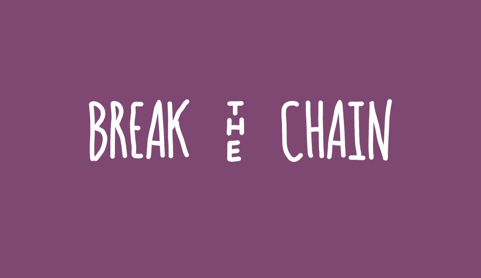 Break-Chain free font