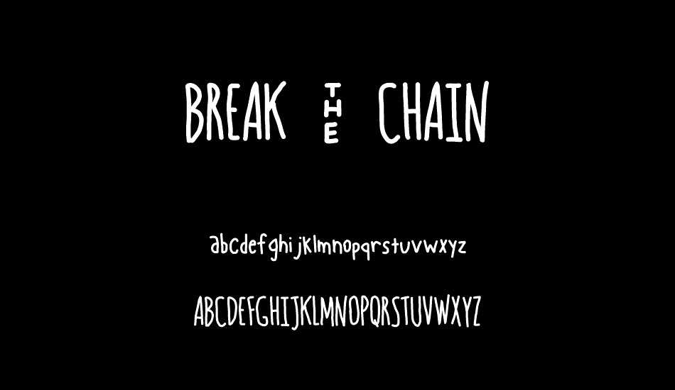 Break-Chain free font