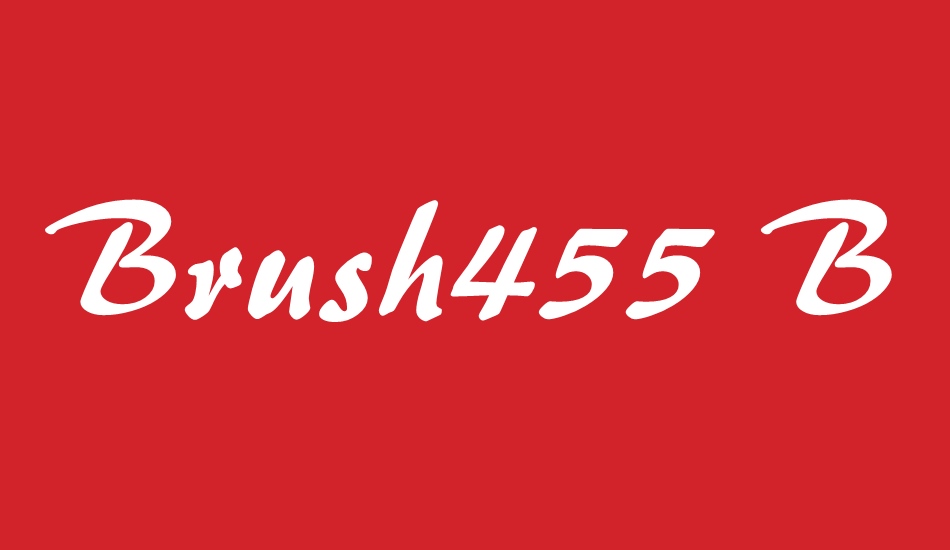 Brush455 BT free font