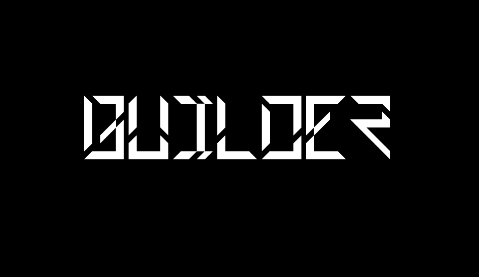 Builder free font