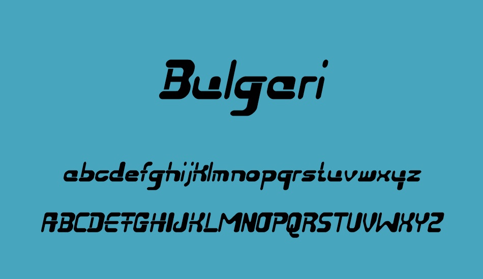 Bulgari free font