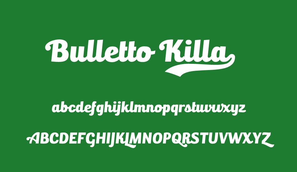 Bulletto Killa Font free font