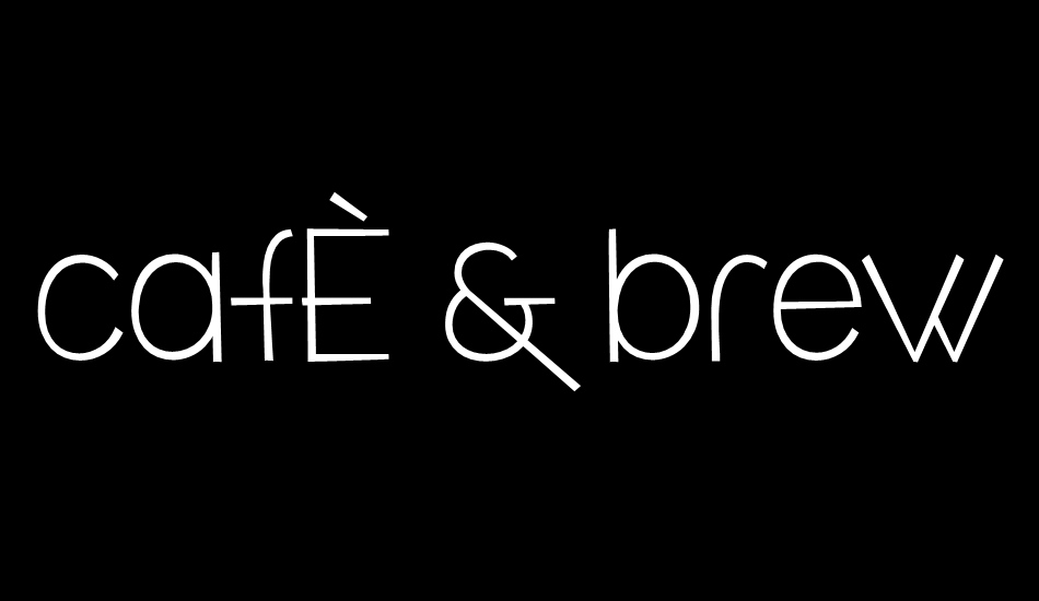Café Brewery free font