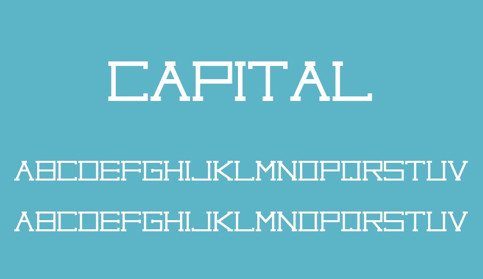 Capital free font